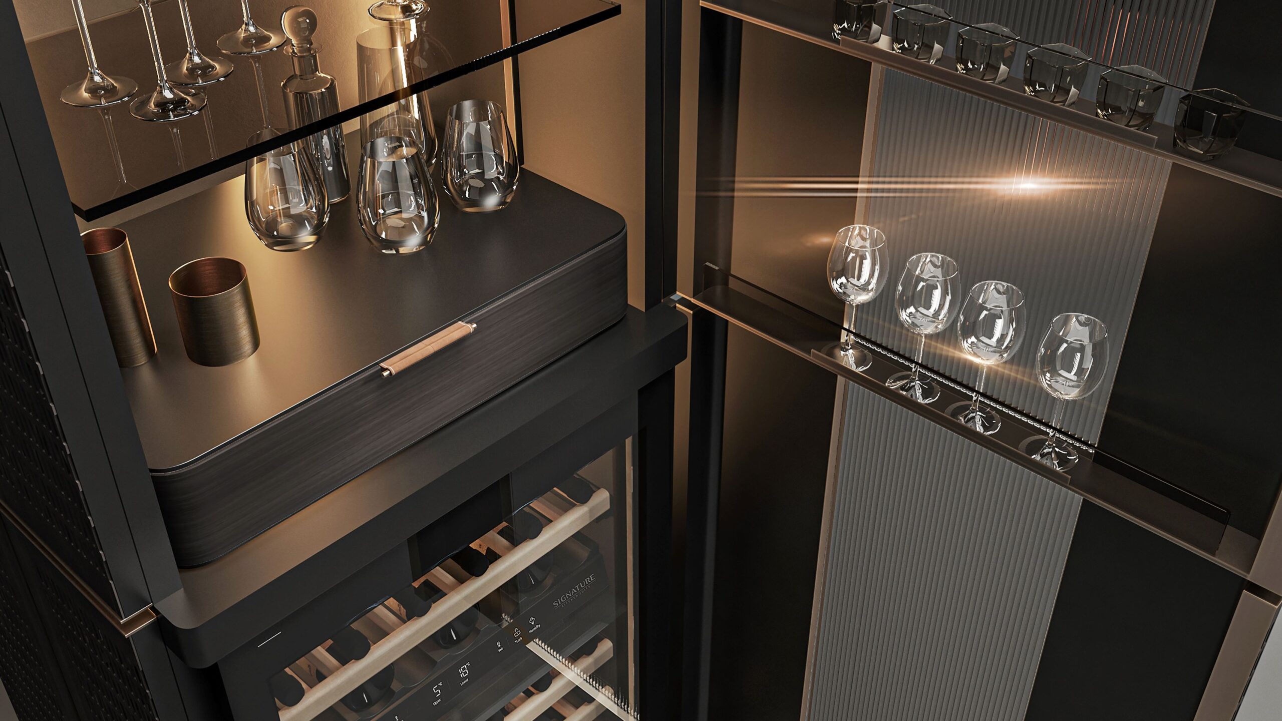 Signature Kitchen Suite presenta SKINS Wine Cabin - Design Diffusion