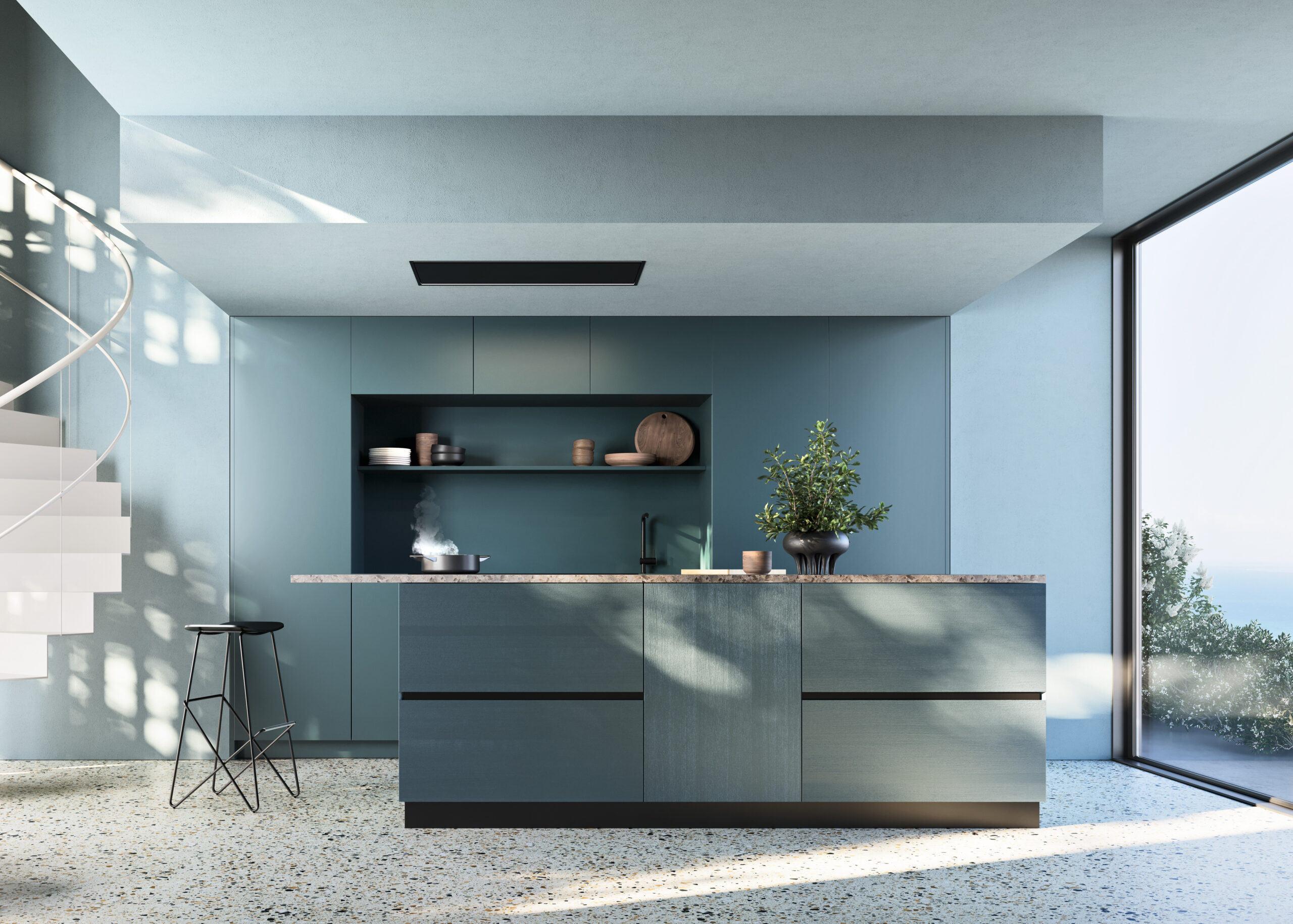 Mirage by Falmec: the ceiling hood that blends into the design - Design ...