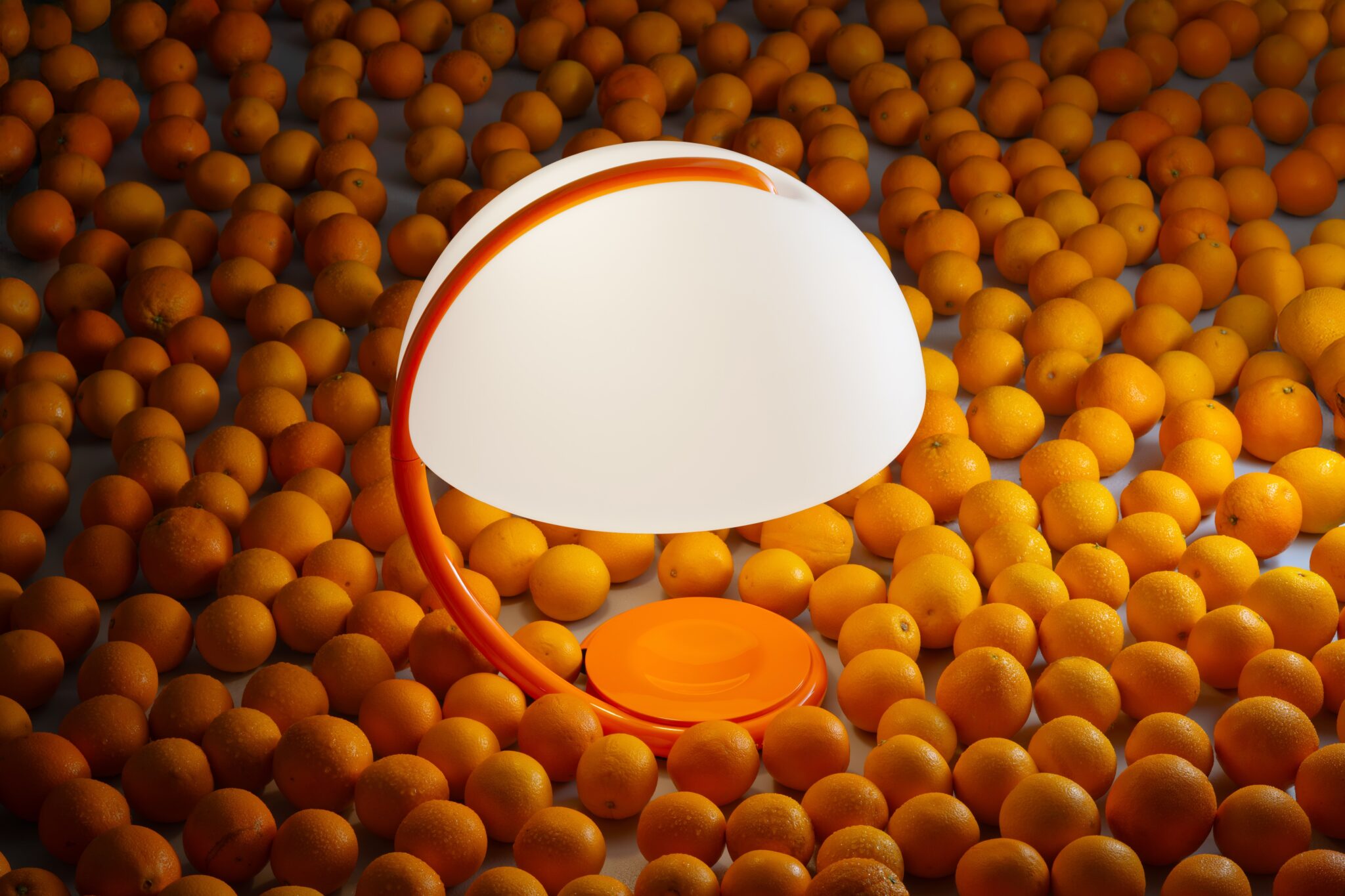 Serpente turns 60 and glows in orange - Design Diffusion