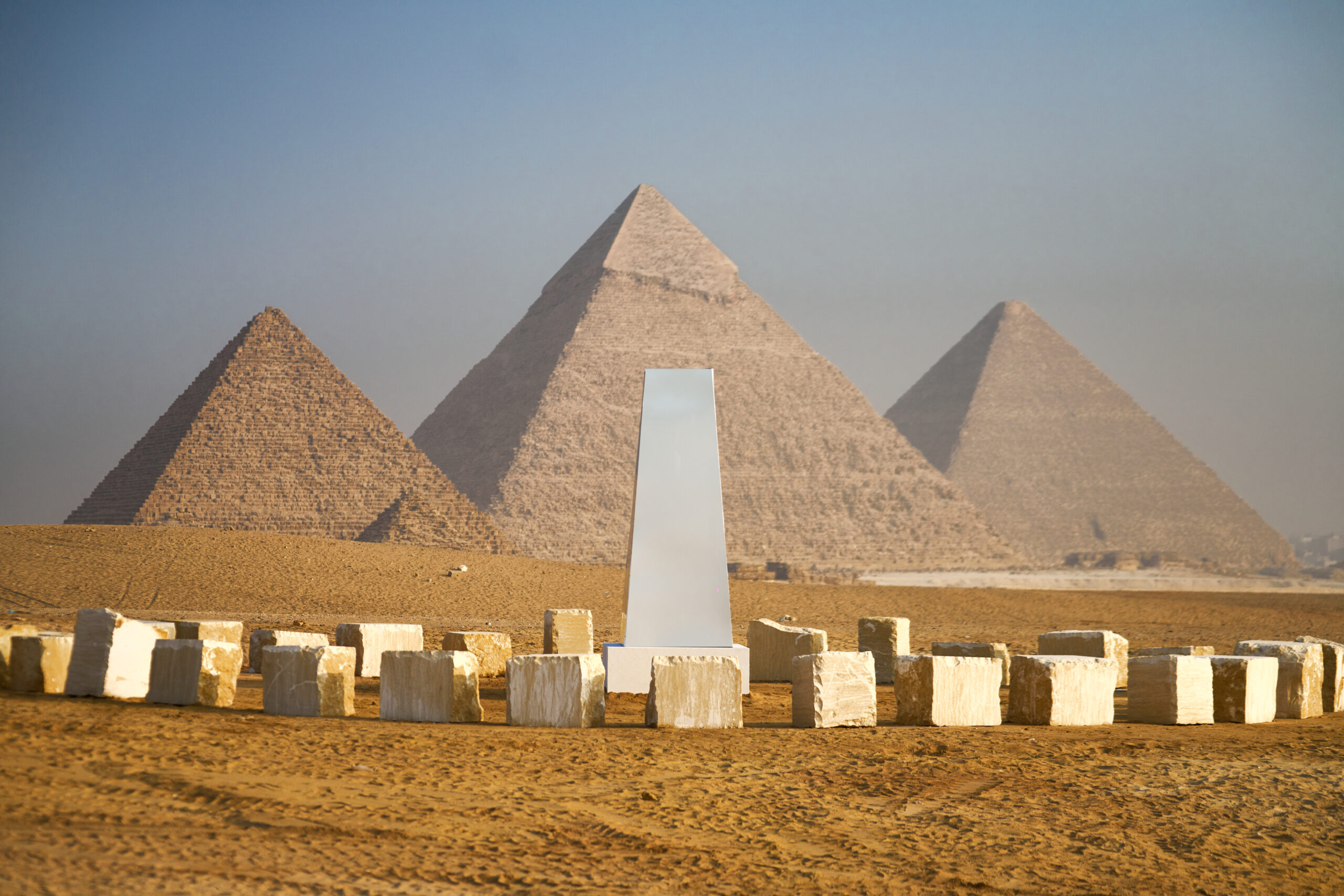 Michelangelo Pistoletto brings the Third Paradise to the Pyramids of ...